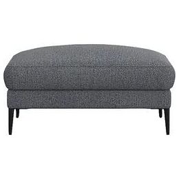 Pouf FLEXLUX "Belle Polsterhocker, Sitzhocker", blau (navy blau), B:95cm H:43cm T:73cm, Poufs, Skandinavisches Design, In hochwertiger Verarbeitung