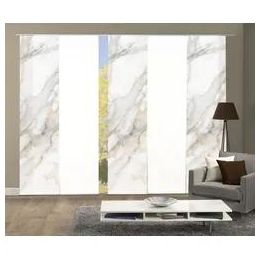 Schiebegardine Home Wohnideen "SUMANI 5er SET" Gr. 1, beige (natur), B:60cm H:245cm, Polyester, Gardinen, Schiebevorhang Digidruck 5er Set SUMANI