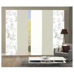 Schiebegardine Home Wohnideen "5er SET" Gr. 1, beige (sand), B:60cm H:245cm, Polyester, Gardinen, Schiebevorhang Digidruck 5er Set AYLA
