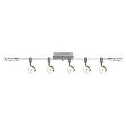 Näve NÄVE LED Pendelleuchte "Tony", grau (chromfarben), 5, Ø 7cm H: 21cm, 1 Stk., Leuchten, individuell einstellbar, LED Schienensystem