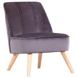 Loungesessel GUTMANN FACTORY "Fred", grau (anthrazit), T:70cm, Sessel