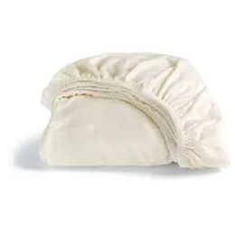 Spannbettlaken Cinderella "Doppeljersey", beige (elfenbein), B:90cm, Double-Jersey, Obermaterial: 100% Baumwolle, Bettlaken, Bügel- und knötchenfrei, bis 35cm Höhe