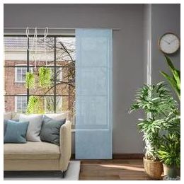 Neutex for you! Schiebegardine NEUTEX FOR YOU "Libre-ECO" Gr. 1, blau, B:60cm H:245cm, Jacquard, Polyester, Gardinen, 60 x 245 cm (B x H)