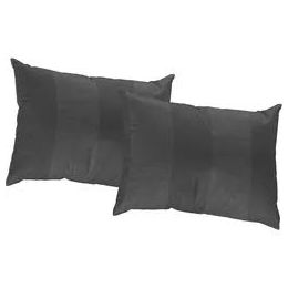 Dekokissen WIRTH "Niederau" Gr. 3, schwarz (schwarz, gemustert), B:40cm L:60cm, Obermaterial: 67% Polyacryl, 33% Polyester, Dekokissen_Sitzkissen_Kissenh&uuml;llen