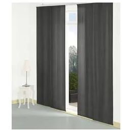 Schiebegardine WIRTH "Niederau" Gr. 4, schwarz, B:60cm H:245cm, Jacquard, Polyacryl, Polyester, Gardinen