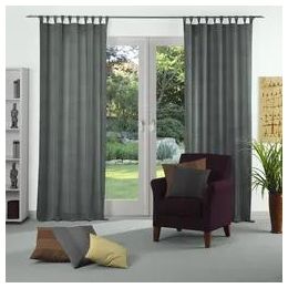 Vorhang WIRTH "Niederau" Gr. 4, blau (petrol), B:132cm H:245cm, Jacquard, Polyacryl, Polyester, Gardinen