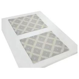 Platzset ADAM "Maroccan Shiraz Light" Gr. 1, grau (hellgrau), B:30cm L:40cm, Obermaterial: 100% Baumwolle, Platzsets