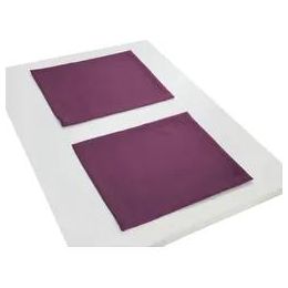 Platzset WIRTH "NEWBURY" Gr. 1, lila (beere), B:35cm L:40cm, Obermaterial: 67% Polyester, 33% Baumwolle, Platzsets