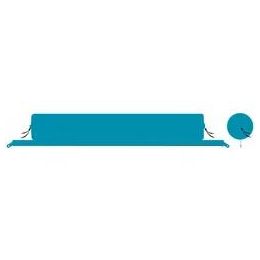 Nackenrolle BENT "Zip-XL Lounger", blau, Funktionskissen, B/H/L: 30x30x190, Polyester, B:30