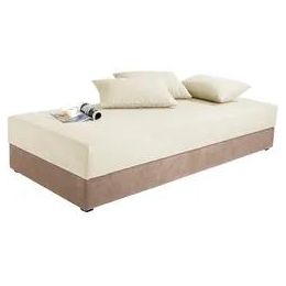 Polsterliege Maintal "Diana", braun (cappuccino), B:93cm L:203cm, Komplettbetten