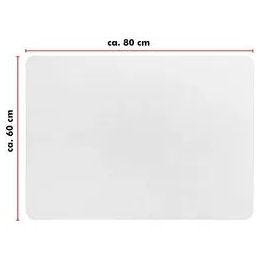 Bodenschutzmatte ANDIAMO "Premium Bürostuhlmatte, Made in Swiss", transparent, B:60cm H:1,7mm L:80cm, Polyethylenterephthalat (PET), Bodenschutzplatten, Bodenschutzplatte, robust & strapazierfähig für den täglichen Gebrauch