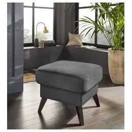 Hocker exxpo - SOFA FASHION "Samso", grau, B:57cm H:47cm T:57cm, Hocker, Sitzhocker