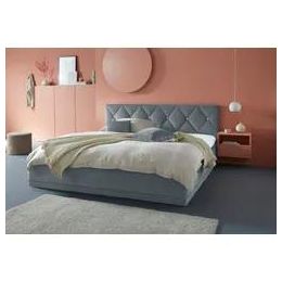 Polsterbett "Adamas", grau, L:210cm, Bezug: 100% Polyester, Polsterung: Polsterwatte, Material Gestell: gepolsterter Holzwerkstoff, Westfalia Schlafkomfort, Betten, auch mit Bettkasten, Knopfheftung mit Strasssteinen