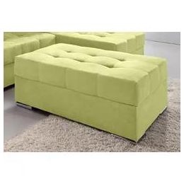 Polsterhocker Collection AB "Josy, B: 97 cm", grün, B:97 H:41 T:68, 100% Polyester, Hocker, individuell zu kombinieren, Federkern