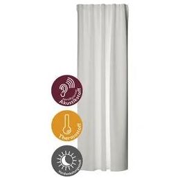 Vorhang HOMING "Galdin" Gr. 1, beige (creme), B:140cm H:245cm, Polyester, Gardinen, Verdunklungsvorhang, blickdicht, Thermo, Energiesparend
