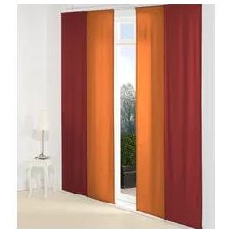 Schiebegardine WIRTH "Dim out" Gr. 4, orange, B:60cm H:245cm, Polyester, Gardinen, inkl. Beschwerungsstange