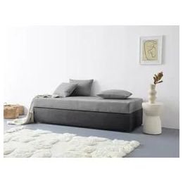Polsterliege Maintal "Diana", grau (grau, anthrazit), B:83cm L:203cm, Komplettbetten