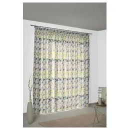 Vorhang WIRTH "Berlare" Gr. 4, grün, B:132cm H:245cm, Jacquard, Baumwolle, Polyester, Gardinen