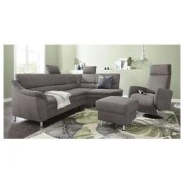 Sit & More Kopfstütze SIT & MORE "Cardoso", grau, B:50cm H:25cm T:12cm, Flachgewebe (100% Polyester);Struktur (100% Polyester);Luxus-Microfaser (90% Polyester, 10% Polyamid), Polsterauflagen