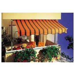 Klemmmarkise SPETTMANN "LINE", orange (orange, braun), B:200cm H:280cm, Polyester, Markisen, 200 cm Breite, 150 cm Ausfall