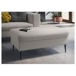 Sitzhocker DOMO collection "Modica", grau (stone), B:99cm H:42cm T:65cm, Hocker, Sitzhocker, Auch in Cord, Fu&szlig;h&ouml;he passend f&uuml;r g&auml;ngige Saugroboter