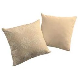 Dekokissen ADAM "Romantic Puligny A Light", beige (beige, ornamente), B:60cm L:40cm, Baumwolle, Dekokissen_Sitzkissen_Kissenh&uuml;llen, mit gro&szlig;en Ornamenten, Wendekissenh&uuml;lle ohne F&uuml;llung, 1 St&uuml;ck