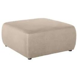 Hocker DOMO collection "Cesena", beige, B:88cm H:39cm T:88cm, Hocker, Polsterhocker