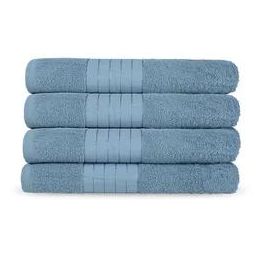Handtücher Good Morning "Uni Good Morning", blau (eisblau), B:50cm L:100cm, Frottier, Obermaterial: 100% Baumwolle, Handtücher, Baumwolle, Walkfrottee, Bordüre, 500 GSM, Einfarbig, ohne Aufhängung