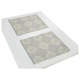 Platzset ADAM "Romantic Puligny Light" Gr. 1, grau (hellgrau), B:30cm L:40cm, Obermaterial: 100% Baumwolle, Platzsets
