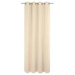 Vorhang WIRTH "Newbury" Gr. 5, beige, B:130cm H:255cm, Jacquard, Baumwolle, Polyester, Gardinen