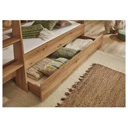 Bettschubkasten Relita "Sway", braun (eiche artisan dekor), B:165cm H:21cm T:62cm, Holzwerkstoff, Schubladen, bietet zusätzlich Stauraum, Rollenführung, pflegeleichte Oberfläche
