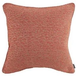 HOCK Dekokissen H.O.C.K. "Sheffo", orange (orange, bedruckt), B:50 H:10 L:50, Baumwolle, Dekokissen_Sitzkissen_Kissenhüllen, Strukturstoff, Kissenhülle mit Füllung, 1 Stück