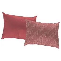 Dekokissen ADAM "Argentinian Criolla", rot (dunkelrot, gebl&uuml;mt), B:60cm L:40cm, Baumwolle, Dekokissen_Sitzkissen_Kissenh&uuml;llen, mit Palmenmuster, Wendekissenh&uuml;lle ohne F&uuml;llung, 1 St&uuml;ck