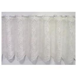 Scheibengardine Stickereien Plauen "Panneau Kringel" Gr. 6, bunt, B:200cm H:60cm, Jacquard, Polyester, Gardinen