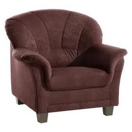 Sessel Home Affaire "Camelita auch in Leder", braun (mokka), B:93cm H:86cm T:81cm, MELROSE/Struktur (100% Polyester);Echtleder mit Kunstleder im Rücken;Microfaser PRIMABELLE (100% Polyester);MELROSE (100% Polyester), Sessel, Polstersessel, 4 Bezugsstoffe zur Auswahl