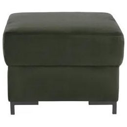 Hocker DOMO collection "Ledas", grün, B:62 H:42 T:62, Hocker, Polsterhocker, in vielen Farben erhältlich