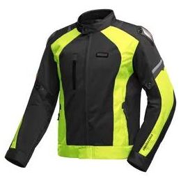 Nerf Motorradjacke NERVE "Latitude" Gr. XL, gelb (schwarz, neongelb), Jacken, Herren, XL, Obermaterial: 100% Polyester. Miedereinsatz: 100% Polyester, Sommerjacke, mit Bel&uuml;ftungssystem AirVentSystemTM, allergikergeeignet