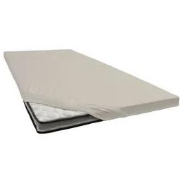 Spannbettlaken bellana "Jersey-Elasthan deluxe in Gr. 90x200, 140x200 oder 180x200, für Topper", weiß (schnee), 1 Stk., Jersey-Elasthan, 100x200 100x210 100x220 110x200 110x210 110x220 120x200 120x210 120x220 90x200 90x210 90x220 10, Jersey-Elasthan, Obermaterial: 95% Baumwolle, 5% Elasthan, Bettlaken, aus Baumwolle, für Matratzen bis 10 cm Höhe, Bettlaken, Spannbetttuch