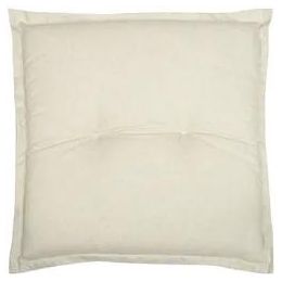 Hockerauflage GO-DE, beige (sand), B:50cm H:8cm T:50cm, Obermaterial: 85% Baumwolle, 15% Polyester, Polsterauflagen