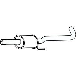 VEGAZ Mittelschalld&auml;mpfer f&uuml;r HYUNDAI 28600-A6080 28650-A6080 28650-A6050 HUS-294