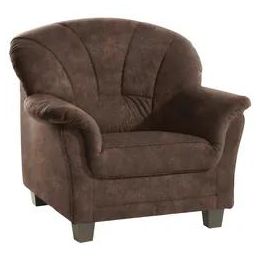 Sessel Home Affaire "Camelita auch in Leder", braun (mokka), B:93cm H:86cm T:81cm, MELROSE/Struktur (100% Polyester);Echtleder mit Kunstleder im Rücken;Microfaser PRIMABELLE (100% Polyester);MELROSE (100% Polyester), Sessel, Polstersessel, 4 Bezugsstoffe zur Auswahl