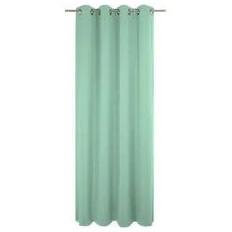 Vorhang WIRTH "Newbury" Gr. 4, grün (mint), B:130cm H:245cm, Jacquard, Baumwolle, Polyester, Gardinen