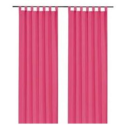 Weckbrodt-Gardinen Vorhang WECKBRODT "Vito" Gr. 1, pink (fuchsia), B:140cm H:175cm, Satin, Polyester, Gardinen, Microvelour, blickdicht, Unifarben, Gardine, Store