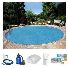 Rundpool Clear Pool "PREMIUM IBIZA", weiß, H:120cm Ø:420cm, Schwimmbecken, inkl. umfangreichem Zubehör in verschiedeneren Größen