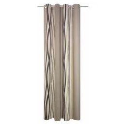 Vorhang WIRTH "Brooklyn" Gr. 5, braun, B:145cm H:255cm, Polyester, Gardinen