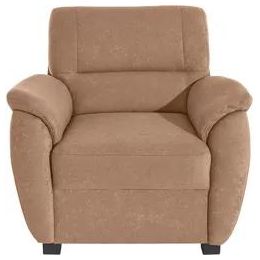 Sit & More Sessel SIT & MORE "Pandora", braun, B:103cm H:91cm T:90cm, Luxus-Microfaser ALTARA NUBUCK (100% Polyester);Luxus-Microfaser (100% Polyester);Luxus-Microfaser ALTARA NUBUCK (100% Polyester), Sessel