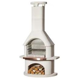Grillkamin Buschbeck "Venezia", weiß, B:110cm H:206cm T:65cm, Grills, BxTxH: 110x65x206 cm
