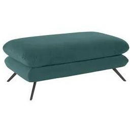 Hockerbank 3C Candy "Beatrice", grün (dunkelgrün), B:120 H:45 T:60, Samt-Optik (100% Polyester), Hocker, Sitzhocker, mit modernem Polsteraufbau, auch in Breitcord, passend zur Serie