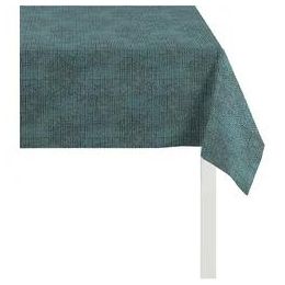 Mitteldecke Apelt "2914 Loft Style", blau (petrol), B:85cm L:85cm, Polyester, Viskose, Tischdecken