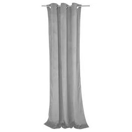 Vorhang Tom Tailor HOME "FRENCH VELVET" Gr. 1, grau (hellgrau), B:130cm H:245cm, Wirkware, Polyester, Gardinen